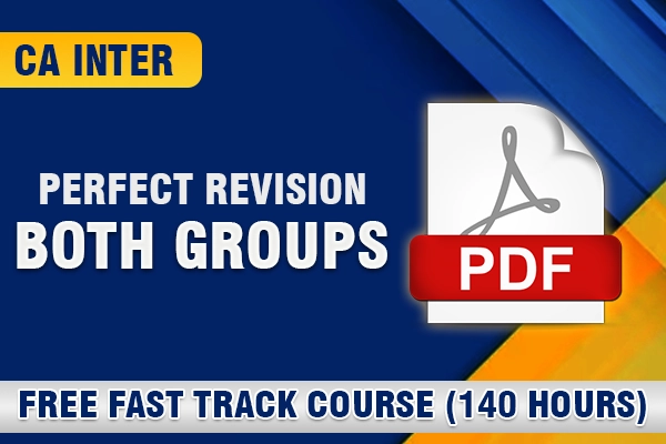 CA Inter Both Group Perfect Revision Book | CA Inter Revision Notes Jan ...